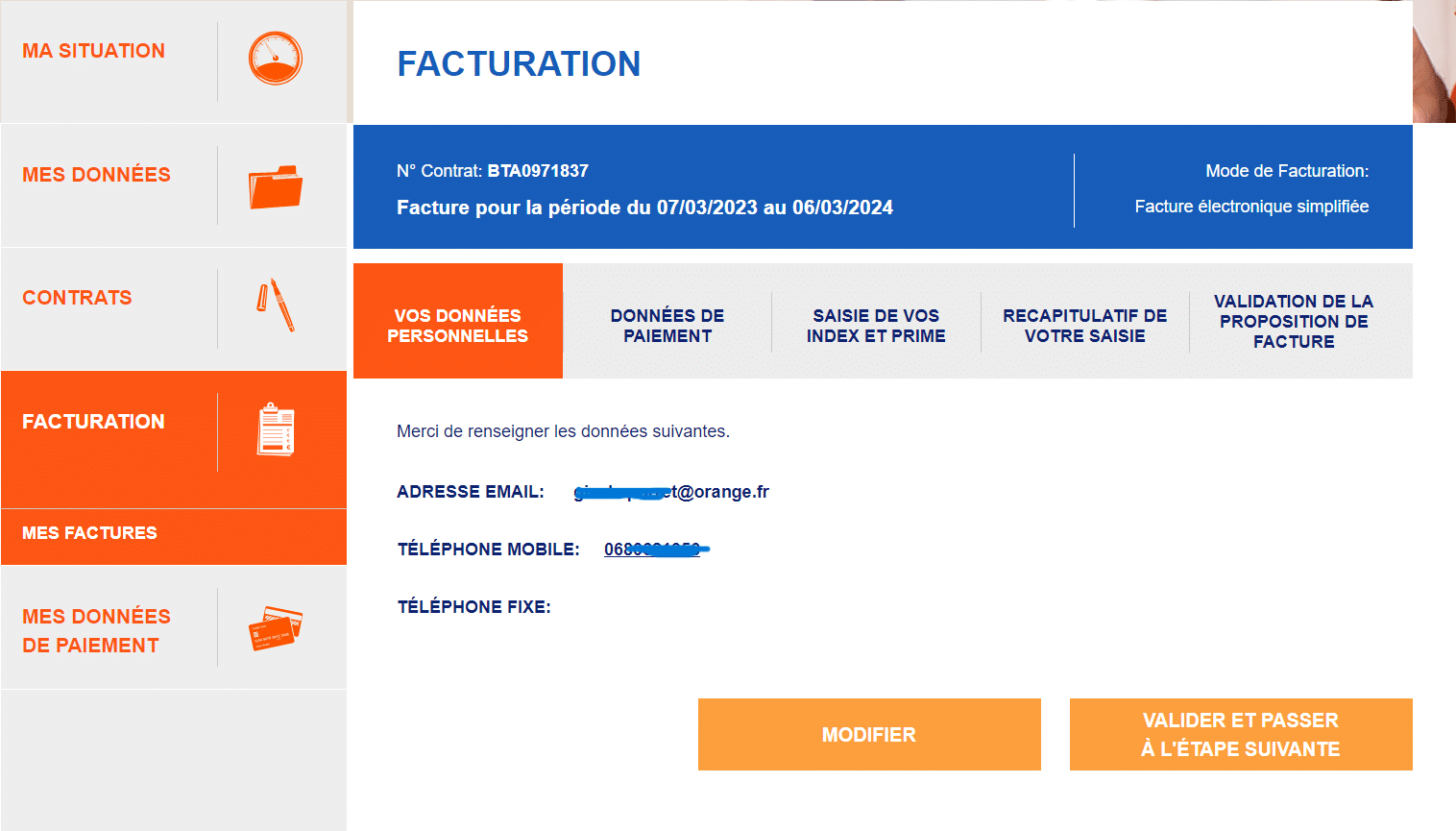 Facturation EDF OA - Optimwatt