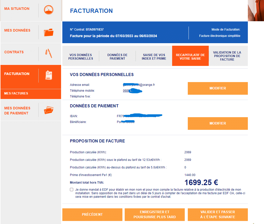 Facturation EDF OA - Optimwatt